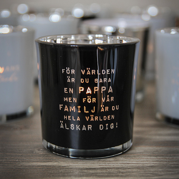Majas Candle Holder Pappa Schwarz / Silber, Majas Cottage | Mixin Home Majas Candle Holder Pappa Schwarz / Silber, Majas Cottage | Mixin Home