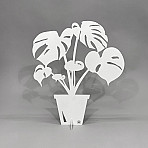 Monstera Deliciosa White Small, Älskaplåt | Mixin Home